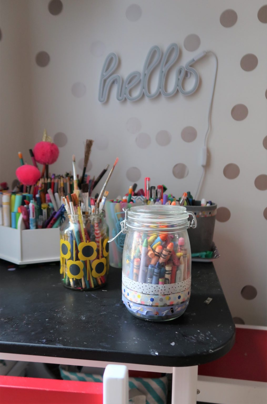 How To Make An Art And Crafts Station For Kids - A Baby on Board blog