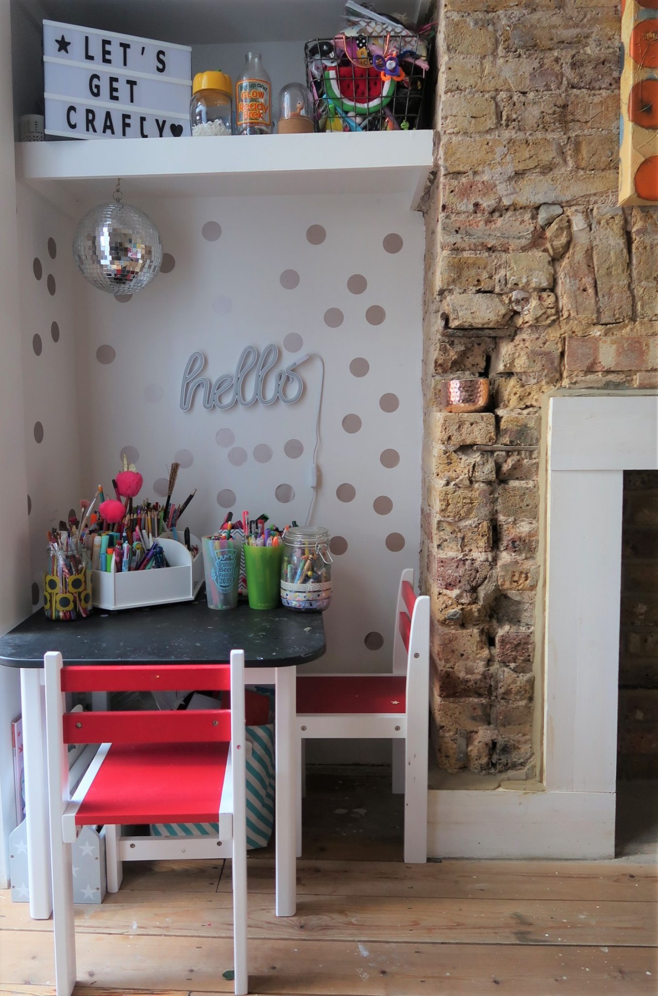 How To Make An Art And Crafts Station For Kids - A Baby on Board blog