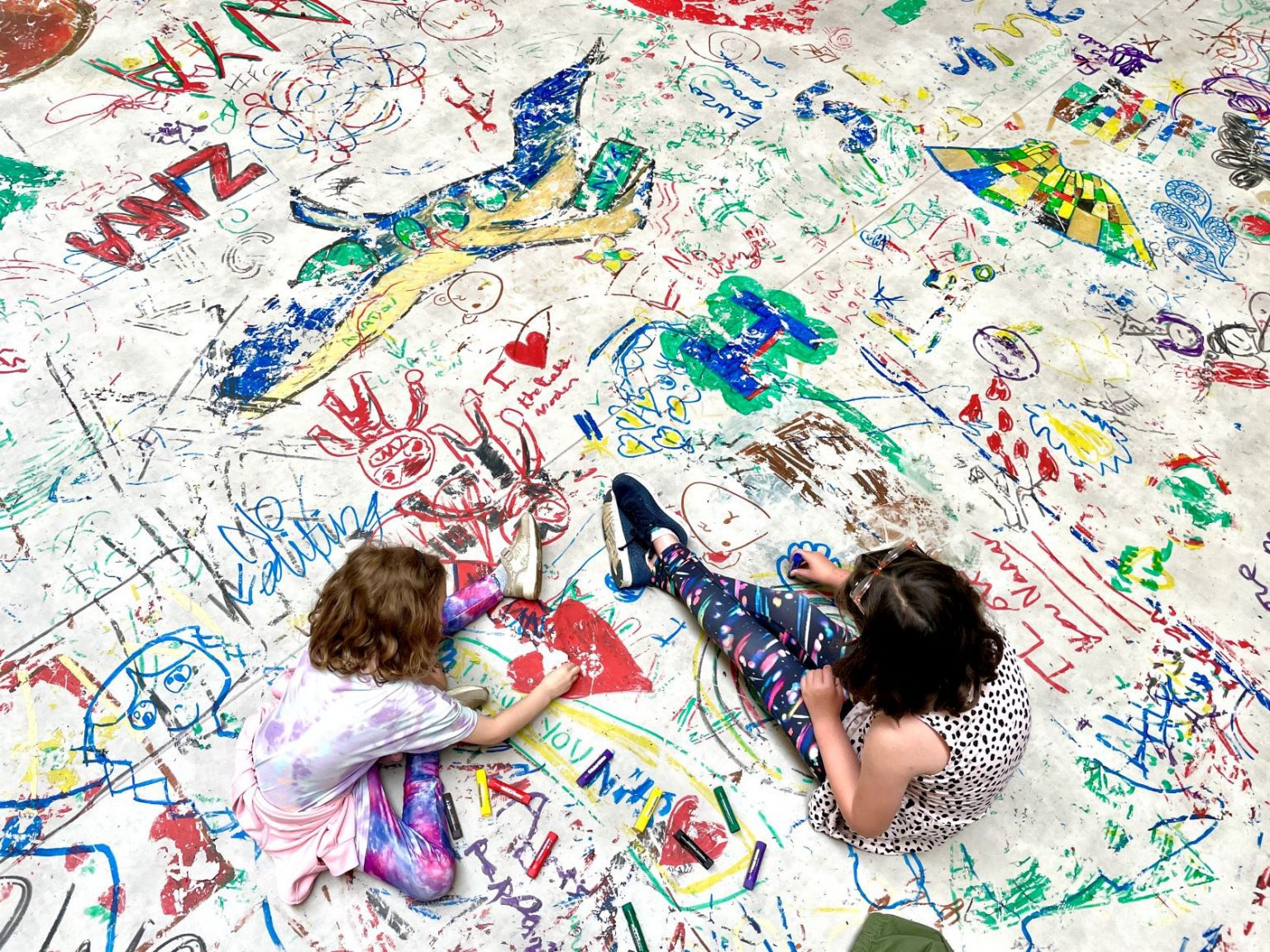 Draw On The Floor At Mega Please Draw Freely, The Tate Modern - A Baby ...